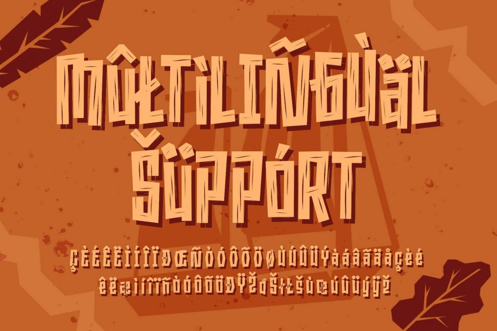 Naluka - Ethnic Font with Extras - Arterfak Project