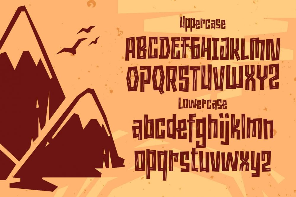Naluka - Ethnic Font with Extras - Arterfak Project